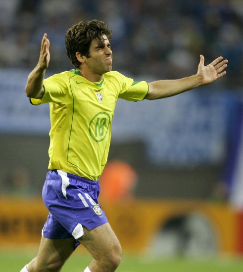 Brazilian Soccer Player Juninho Pernambucano Celebrates Editorial Stock ...