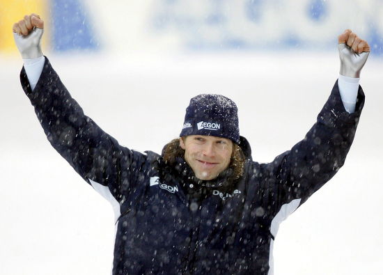 Dutch Skater Gerard Van Velde Celebrates Editorial Stock Photo - Stock ...