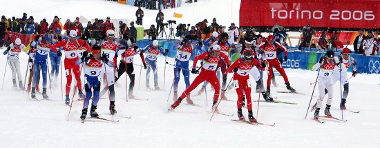 Athletes Spring Action Start Mens 15km Editorial Stock Photo - Stock ...