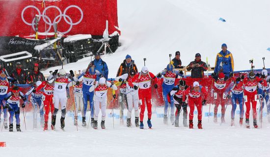 Athletes Spring Action Start Mens 15km Editorial Stock Photo - Stock ...