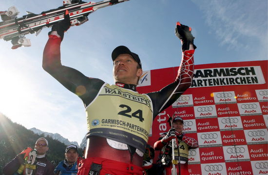 Austrian Ski Ace Herman Maier Jubilates Editorial Stock Photo - Stock ...