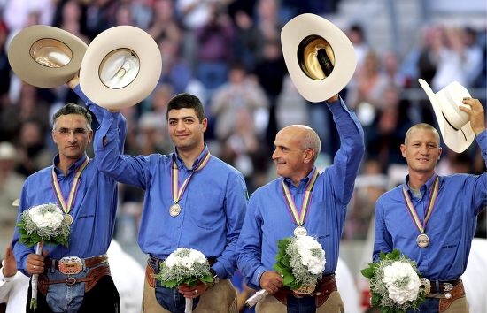 Italian Reining Equipe Lr Marco Ricotta Editorial Stock Photo - Stock ...