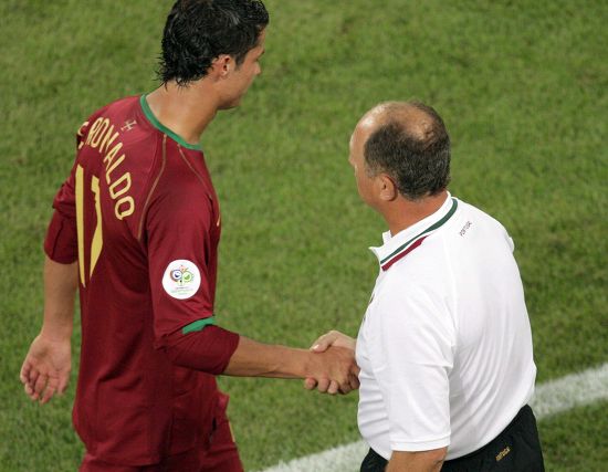 Cristiano Ronaldo L Portugal Shake Hands Editorial Stock Photo - Stock ...
