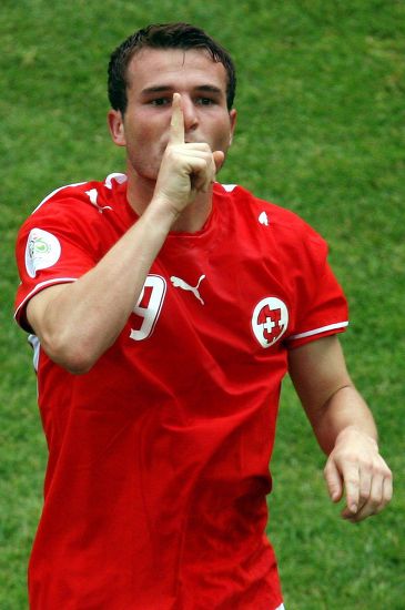 Alexander Frei Switzerland Celebrating After Scoring Editorial Stock ...