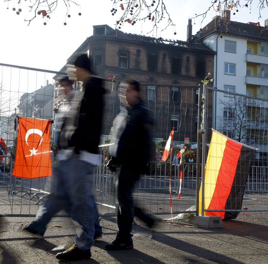 Young Turks Walk Past Turkish German Editorial Stock Photo - Stock ...