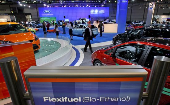 Ford Presents Cars Be Fueled Bioethanol Editorial Stock Photo - Stock ...