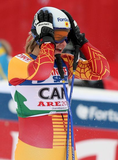 Canadian Emily Brydon Reacts After Superg Editorial Stock Photo - Stock ...