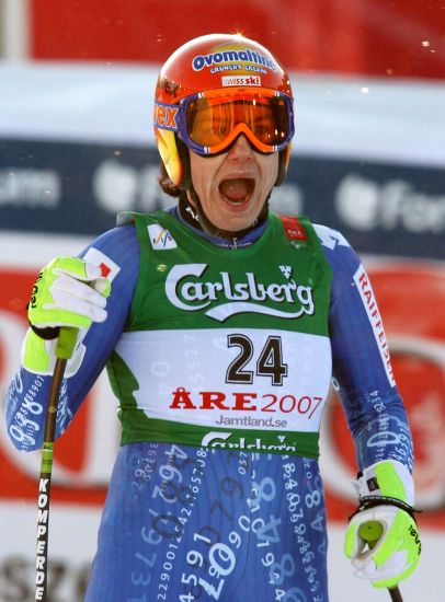 Nadia Styger Switzerland Reacts Finish Area Editorial Stock Photo ...