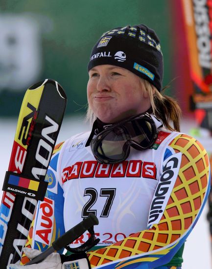 World Champion Anja Paerson Sweden Reacts Editorial Stock Photo - Stock ...