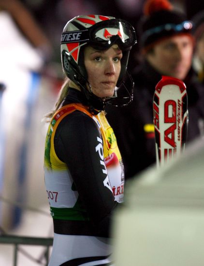 German Susanne Riesch Stands Finish Area Editorial Stock Photo - Stock ...