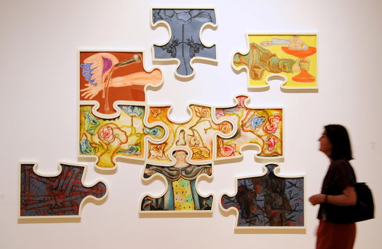 Italian Painter Francesco Clementes Work Jigsaw Editorial Stock Photo ...