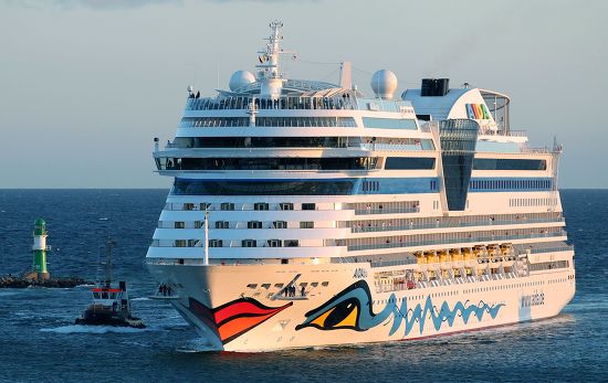 New Club Ship Aidablu Arrives Warnemuende Editorial Stock Photo - Stock ...