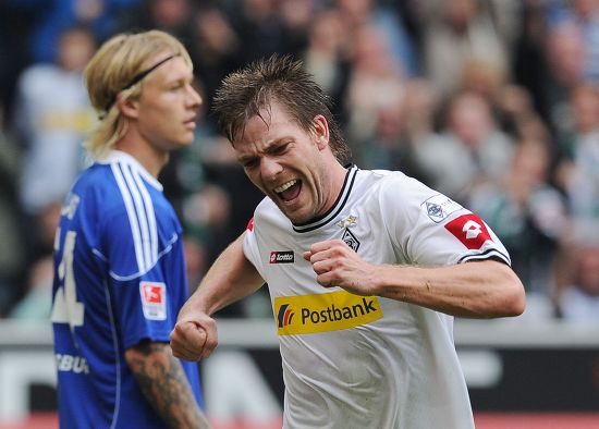 Moenchengladbachs Thorben Marx R Celebrates His Editorial Stock Photo ...