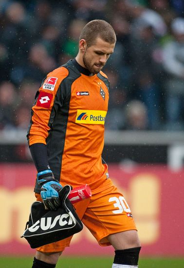 Moenchengladbachs Goalkeeper Logan Bailly Walks Pitch Editorial Stock ...