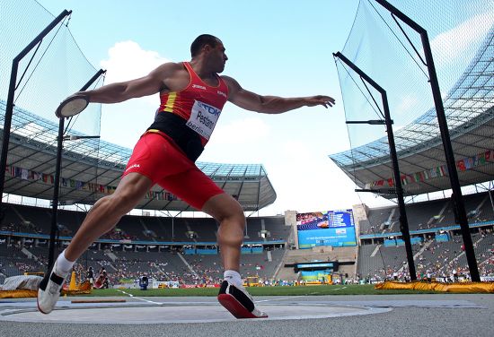 Spains Mario Pestano Competes Discus Qualification Editorial Stock ...