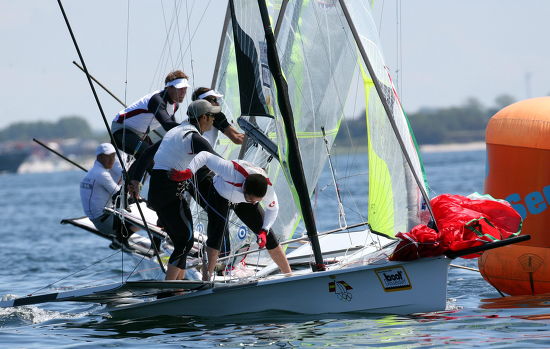 49er Class Boats Compete During Race Editorial Stock Photo - Stock ...