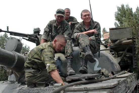 Russian Army Tank Crew Relax On Editorial Stock Photo - Stock Image ...