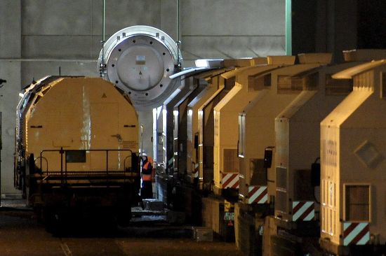 Castor Nuclear Waste Containers Loading Station Editorial Stock Photo ...