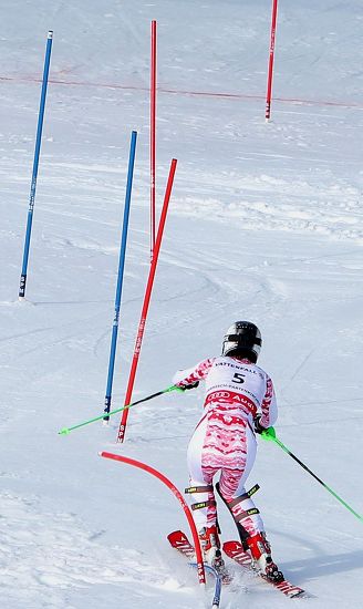 Kathrin Zettel Austria Clears Gate During Editorial Stock Photo - Stock ...