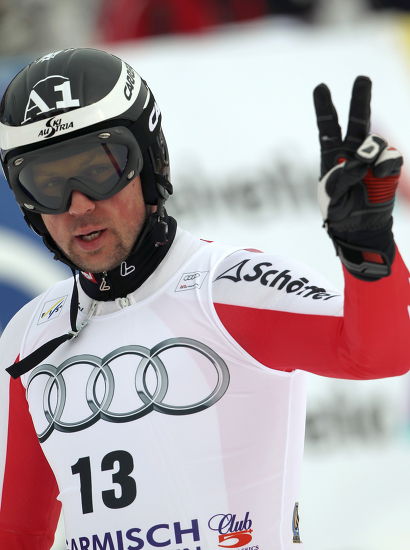 Austrian Mario Scheiber Pictured Finish Downhill Editorial Stock Photo ...