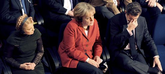 German Chancellor Angela Merkel C Sits Editorial Stock Photo - Stock ...