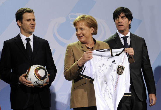 German Chancellor Angela Merkel C Poses Editorial Stock Photo - Stock ...