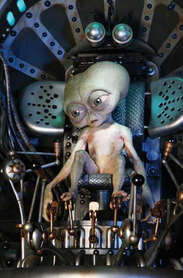 Little Green Man Alien Blockbuster Film Editorial Stock Photo - Stock ...