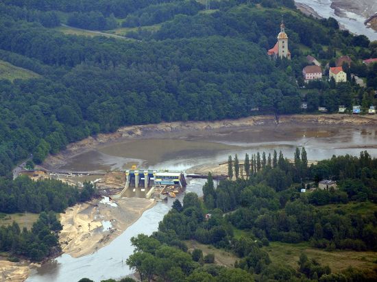 Aerial View On Burst Witka Lake Editorial Stock Photo - Stock Image ...
