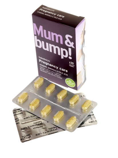 Sainsburys Mum Bump Pregnancy Supplement Editorial Stock Photo - Stock ...