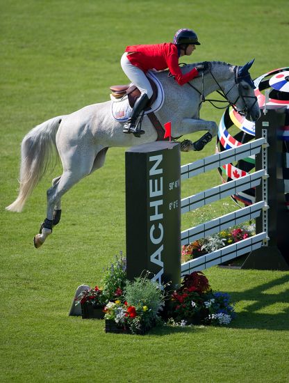 American Show Jumper Laura Kraut Hurdles Editorial Stock Photo - Stock ...
