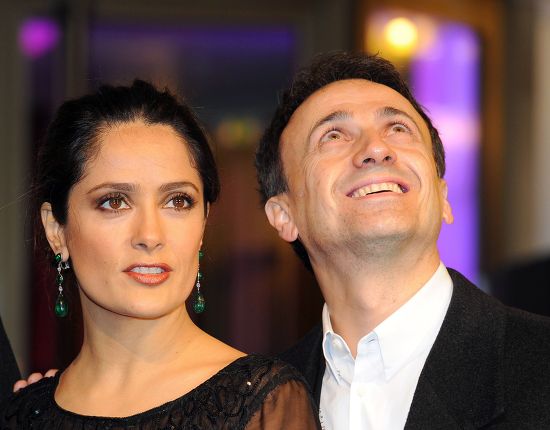 Mexicanborn Actress Salma Hayek Actor Jose Editorial Stock Photo ...
