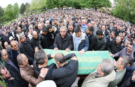 Relatives Friends Stand Coffin Diren Dede Editorial Stock Photo - Stock ...