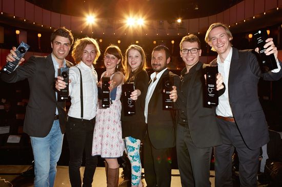 Awardees Simon Amberger Lr Benjamin Teske Editorial Stock Photo - Stock ...