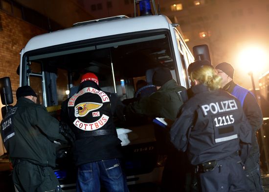 Police Officers Search Rocker Front Retaurant Editorial Stock Photo ...
