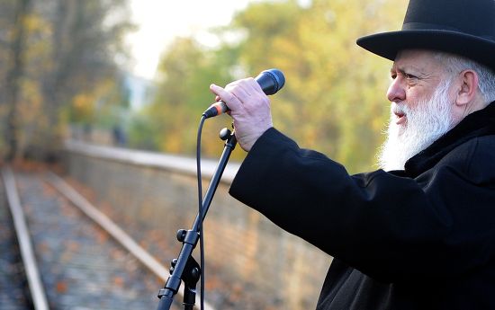 Rabbi Yitshak Ehrenberg Delivers Speech During Editorial Stock Photo ...