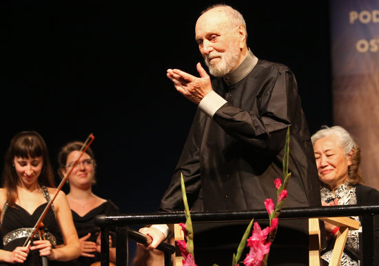 German Conductor Kurt Masur Thanks Orchestra Editorial Stock Photo ...