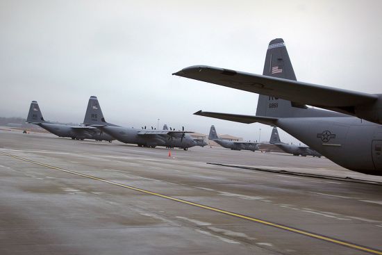 Us Air Force Transport Aircraft On Editorial Stock Photo - Stock Image ...