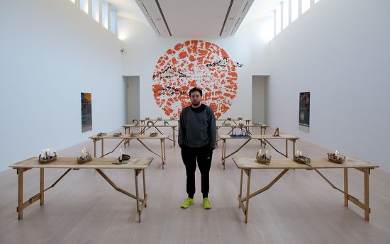 British Artist Aaron Angell Stands His Editorial Stock Photo - Stock ...
