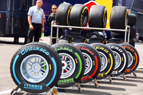 Pirelli Tires Different Color Marks Displayed Editorial Stock Photo ...
