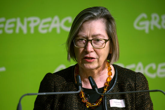 Brigitte Behrens Manager Greenpeace Germany Speaks Editorial Stock ...