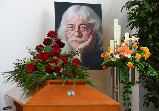 Coffin Singer Composer Reinhard Lakomy Pictured Editorial Stock Photo ...