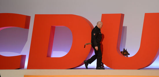 Police Officer His Dog Inspect Cdu Editorial Stock Photo - Stock Image ...