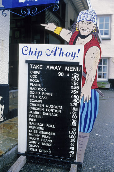 Chip Ahoy Fish Chips Restaurant Polperro Editorial Stock Photo - Stock ...