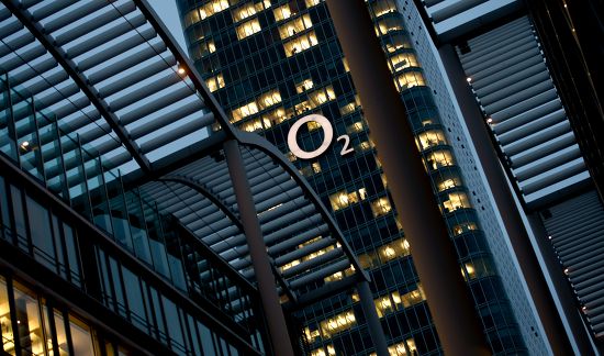 Logo Mobile Operator O2 Lit On Editorial Stock Photo - Stock Image ...