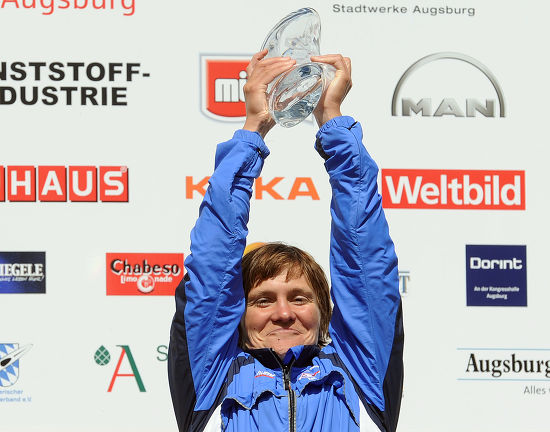 Katerina Hoskova Holds Trophy Canoe Slalom Editorial Stock Photo ...