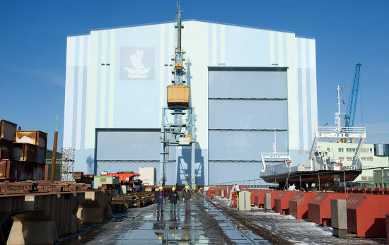 Dockyard Workers On Their Way Construction Editorial Stock Photo ...