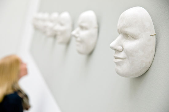 Woman Looks Seven Masks Untitled Artwork Editorial Stock Photo - Stock ...
