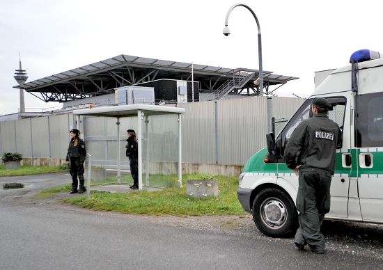 Police Secure Area Outside Trial Against Editorial Stock Photo - Stock ...