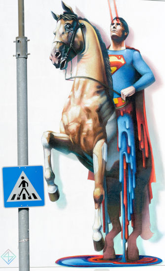 Graffiti Fallen Rider Shows Late Us Editorial Stock Photo - Stock Image ...