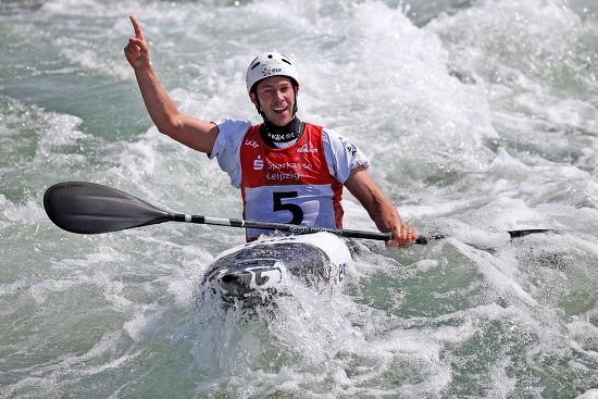 French Slalom Canoer Boris Neveu Celebrates Editorial Stock Photo ...